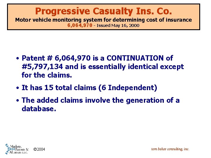 Drawing of the Insurance Process 2004 tom bakos