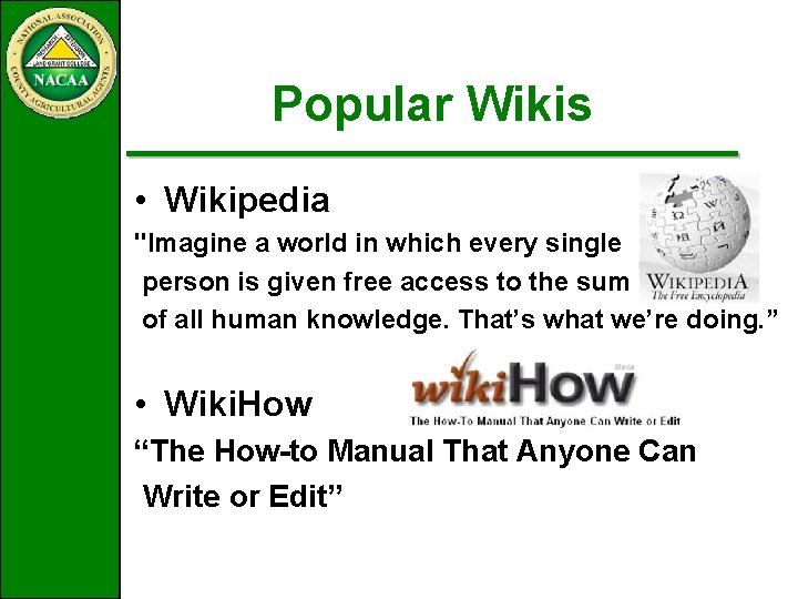 What is a Wiki and why would extension