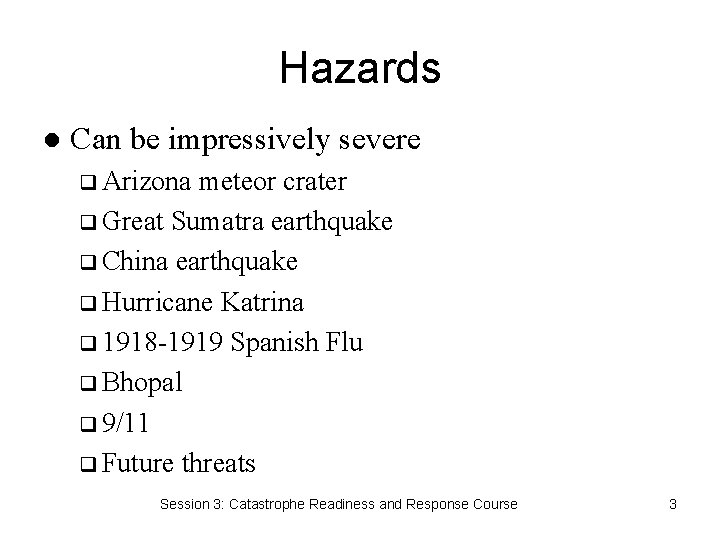 Variables and Relationships Understanding Catastrophe Causes ...