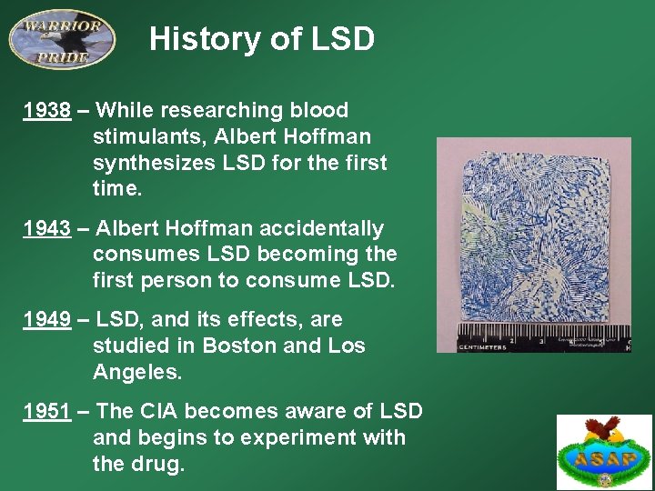 Hallucinogens Learning Objectives Identify the different types of