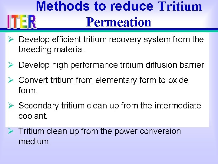 Tritium Permeation Issue Plan and Progress DaiKai Sze