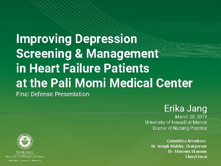 Improving Depression Screening Management in Heart Failure Patients