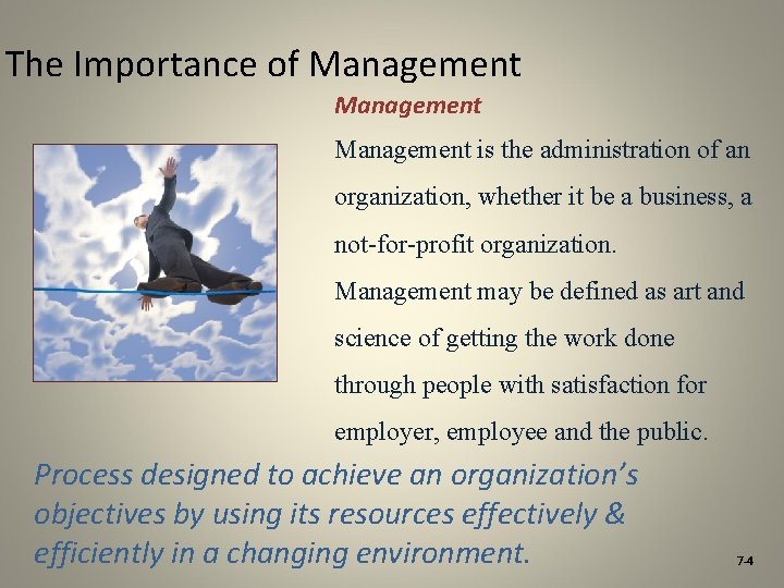 Business in a Changing World Chapter 7 Managerial
