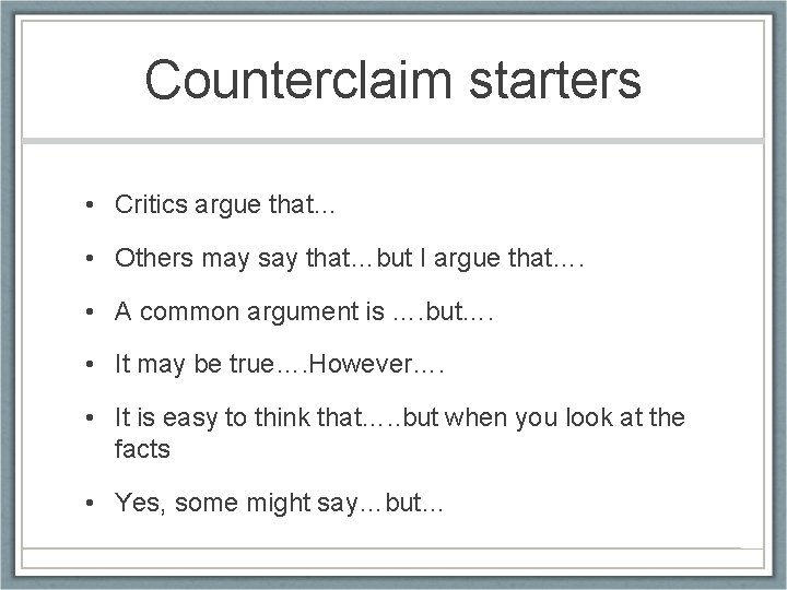 Argument Writing Steps to Building an Argument Argumentative