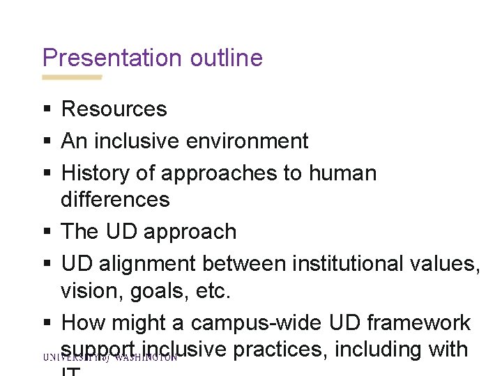 Building a campuswide universal design framework from the