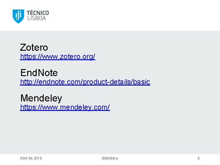 REFERNCIAS BIBLIOGRFICAS PORQU E PARA QU Abril de