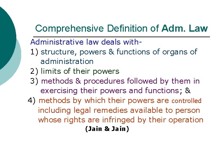 Administrative Law Fundamental Principles Dr G B Reddy
