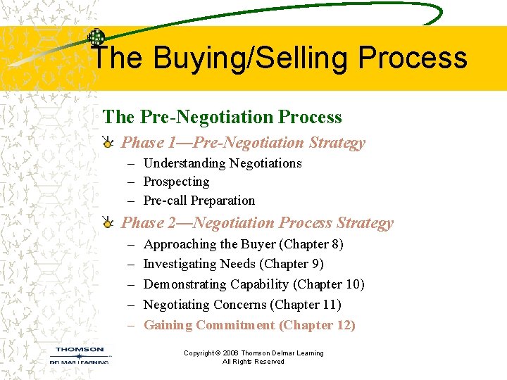 Selling Hospitality Chapter 12 Phase TwoNegotiation Process Strategy