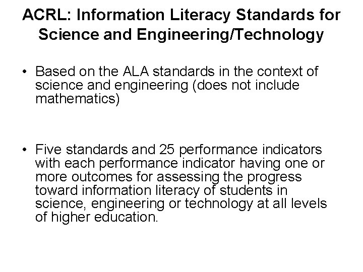 The InformationLiterate Science Teacher in the Global World