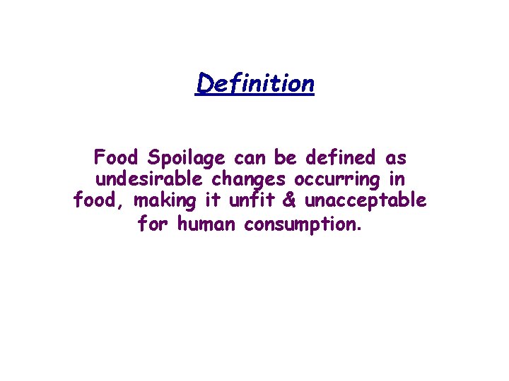 Microbs Food Preservation Food Spoilage Loss in nutritive