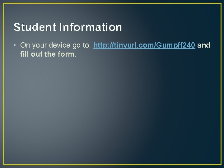 Welcome Back Mr Adam Gumpf US History You