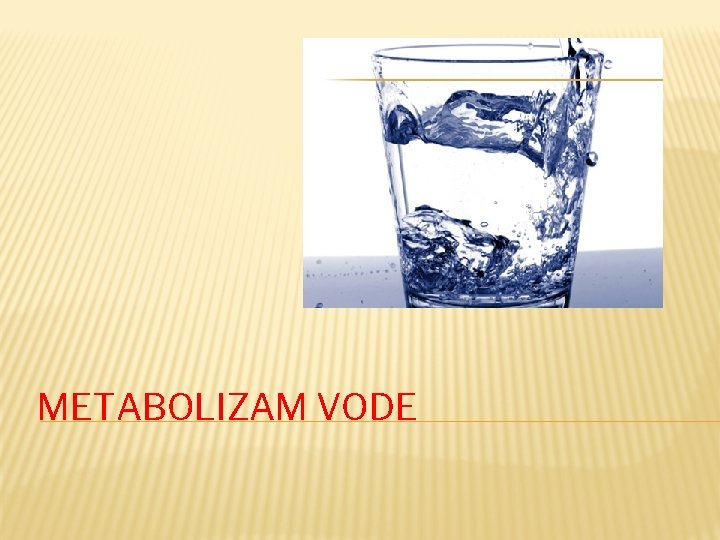 METABOLIZAM VODE SADRAJ VODE U ORGANIZMU EMBRIO 97