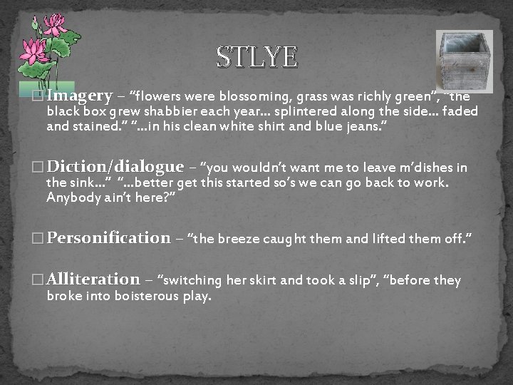 THE LOTTERY By Shirley Jackson Literary Analysis SETTING