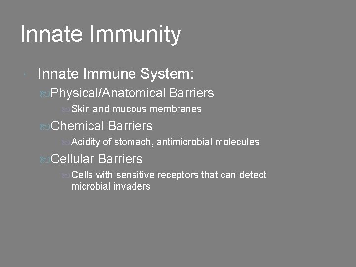 Chapter 5 Innate Immunity Dr Capers IMMUNOLOGY Vertebrate