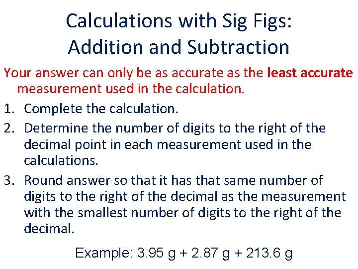 Objectives 1To determine the number of significant figures