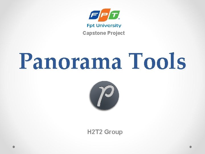 Capstone Project Panorama Tools H 2 T 2