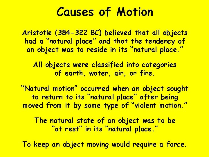 Unit 4 Newtons Laws of Motion Causes of