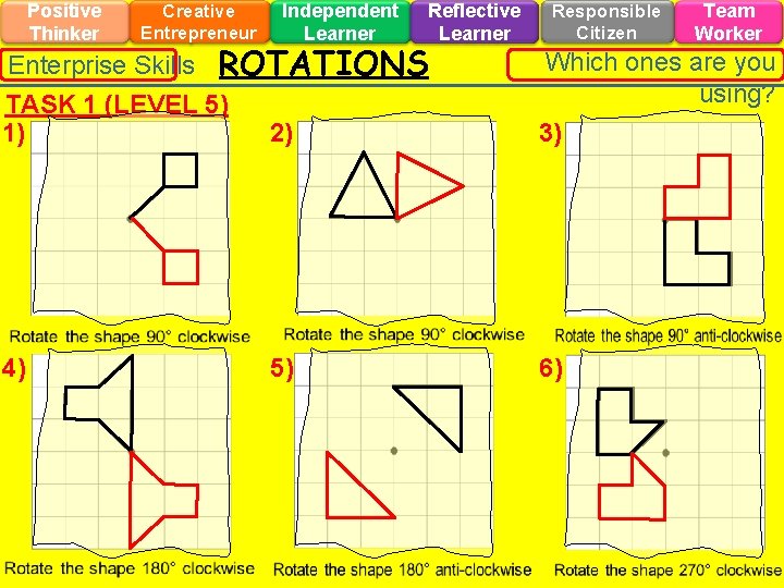 Positive Thinker Creative Entrepreneur Independent Learner Reflective ...