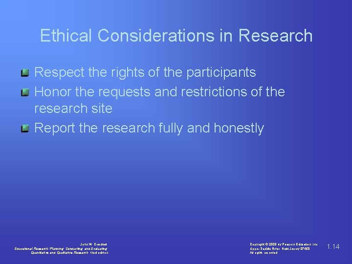 Chapter 1 The Process of Conducting Research John