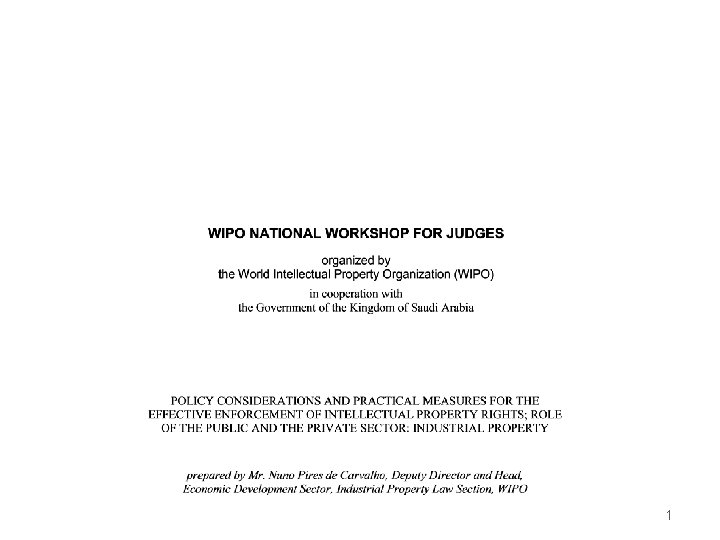 1 Policy Considerations 1 Introduction 2 Policy considerations