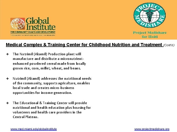 University of Miami Global Institute for Community Health