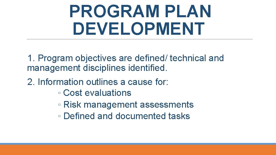 Program and Project Planning IT 440 SYSTEM INTEGRATION