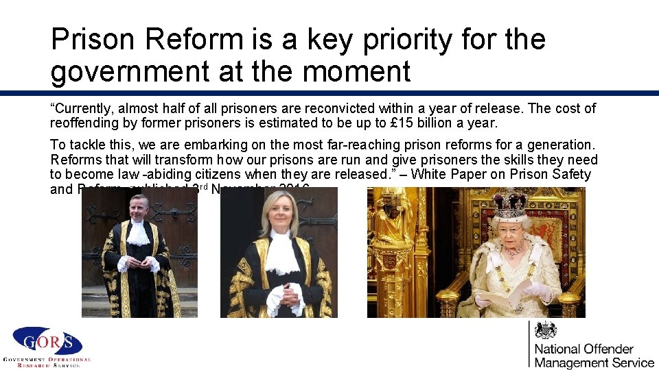 Modelling the Prison Estate Robyn Smith Operational Research