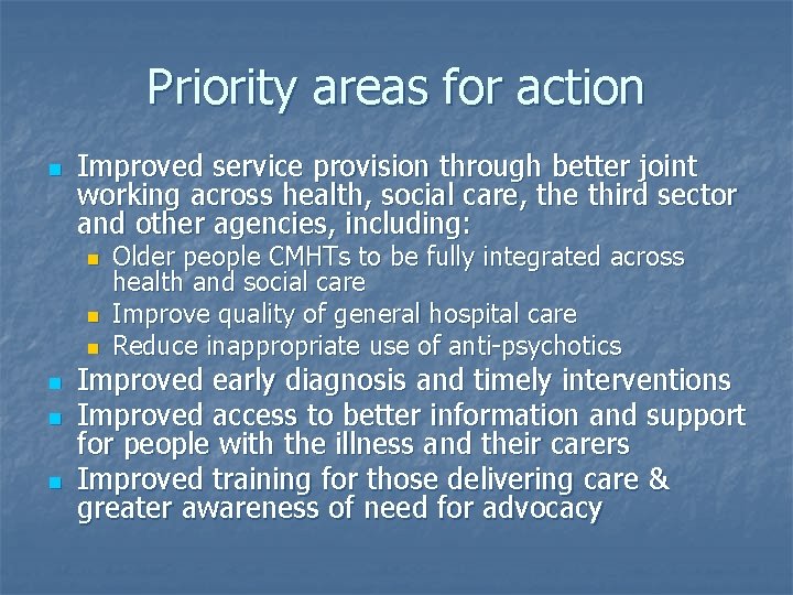 Intelligent Targets Dementia NHS Wales Professor Bob Woods