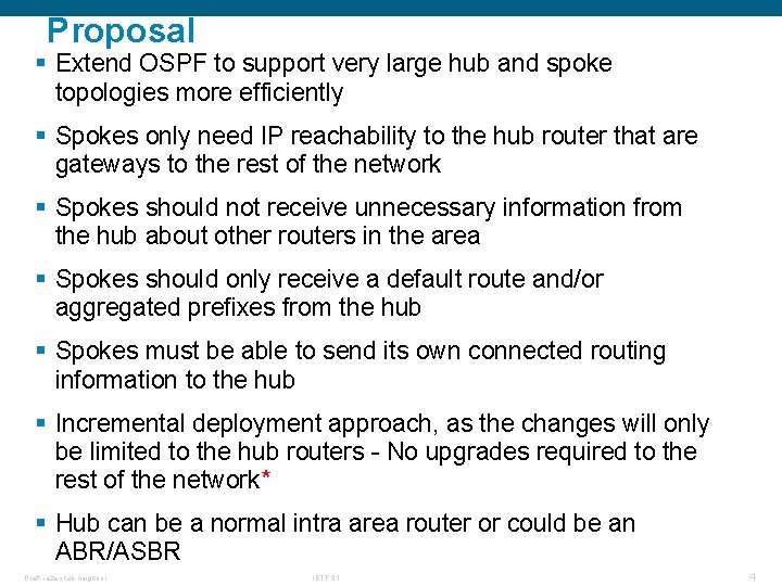 OSPF Stub neighbor Draft draftrazaospfstubneighbor00 Faraz Shamim Cisco