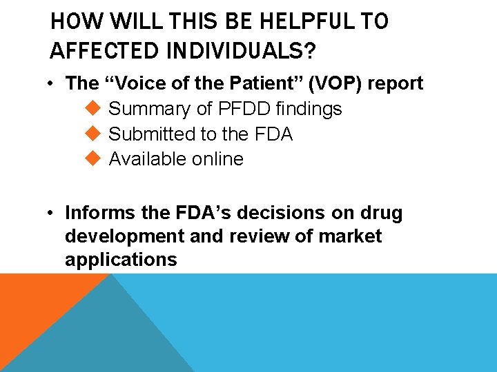 PATIENT FOCUSED DRUG DEVELOPMENT MEETING Gabrielle Rushing March