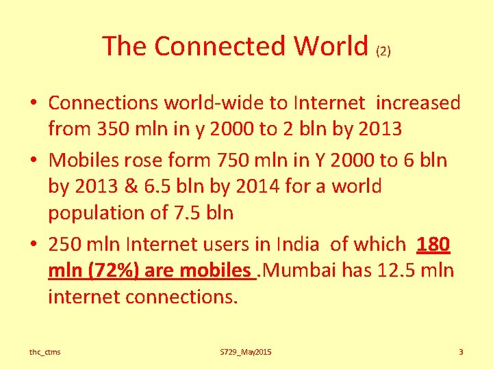Internet Induces Innovation By DR T H CHOWDARY