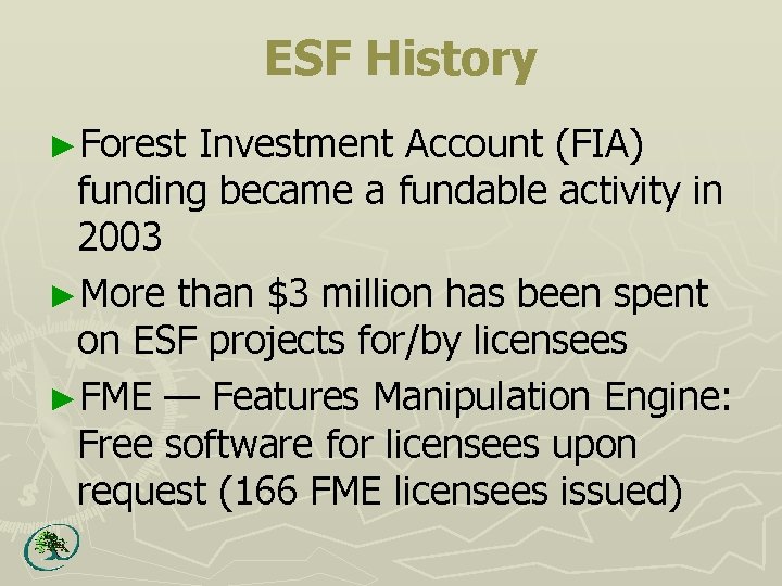 Welcome to the Workshop ESF B C Forest