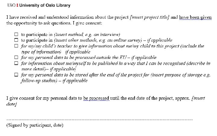 Research ethics and privacy and data protection Elin