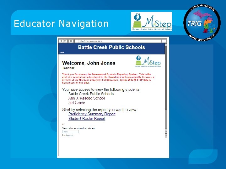 Michigan Data Hub Overview MASA Conference Technology Readiness