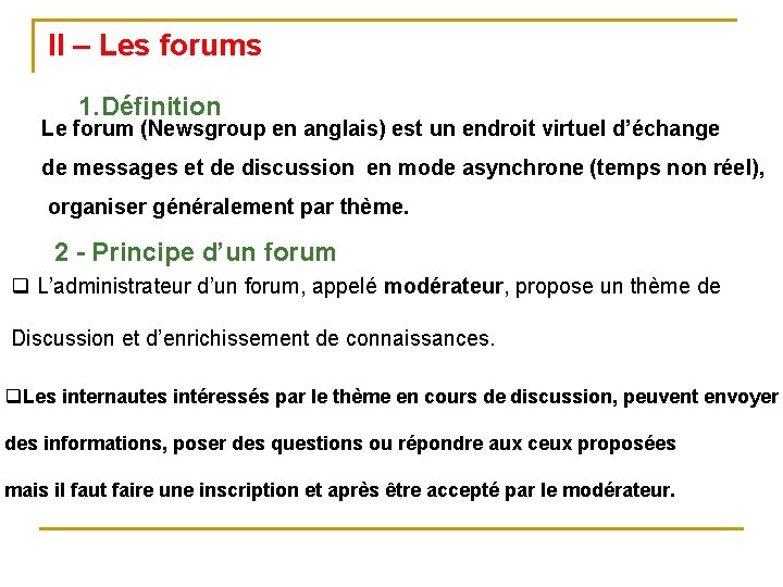 Chapitre I Outils de collaboration I Applications dans