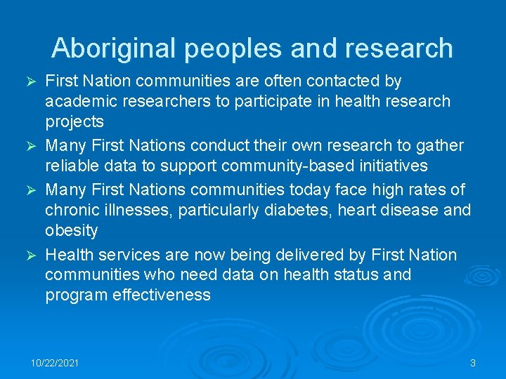 Guidelines for Ethical Aboriginal Research A Community based