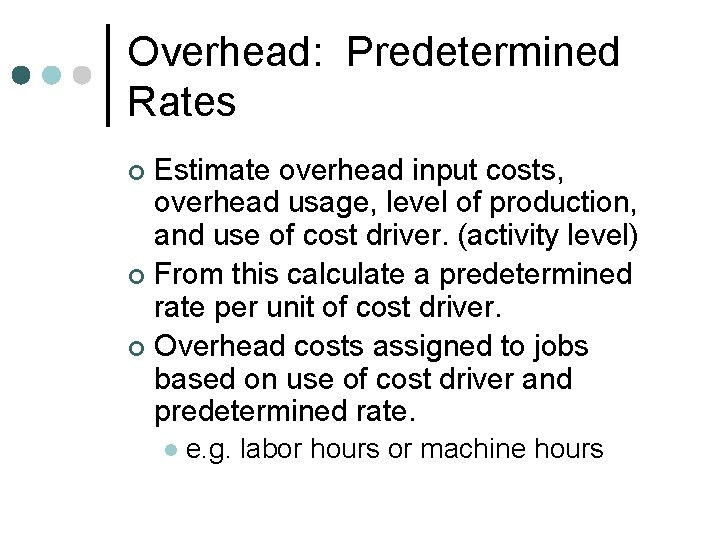 Chapter 3 Job Order Costing Review Control and