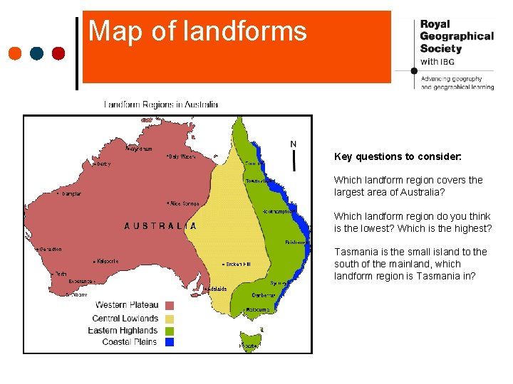 Lesson two Australias Diverse Landscape Australia is an