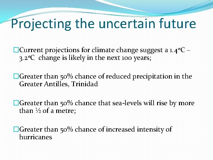 Climate change Caribbean forests and livelihoods Realities challenges