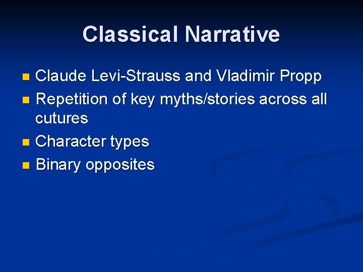 Introduction to Film Studies 1 Hollywood Cinema Lecture