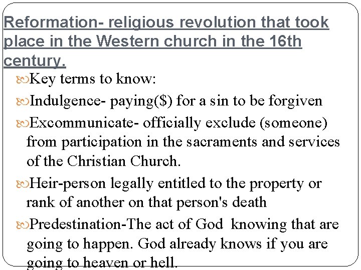 Reformation religious revolution that took place in the