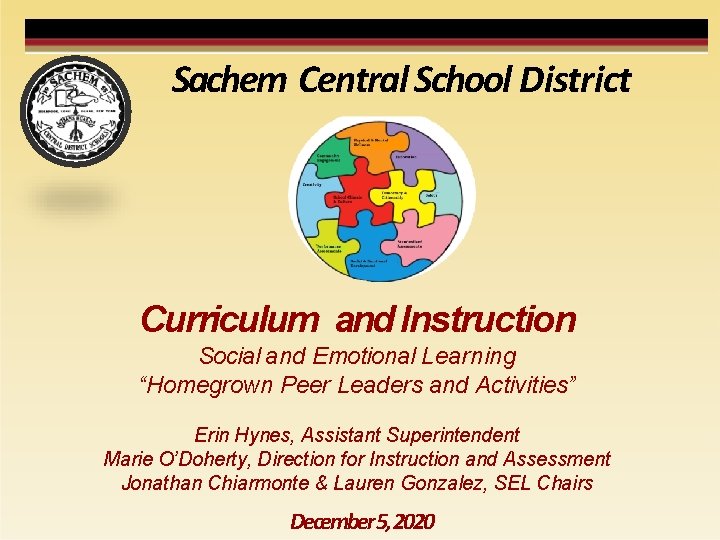 Sachem Central School District Curriculum and Instruction Social