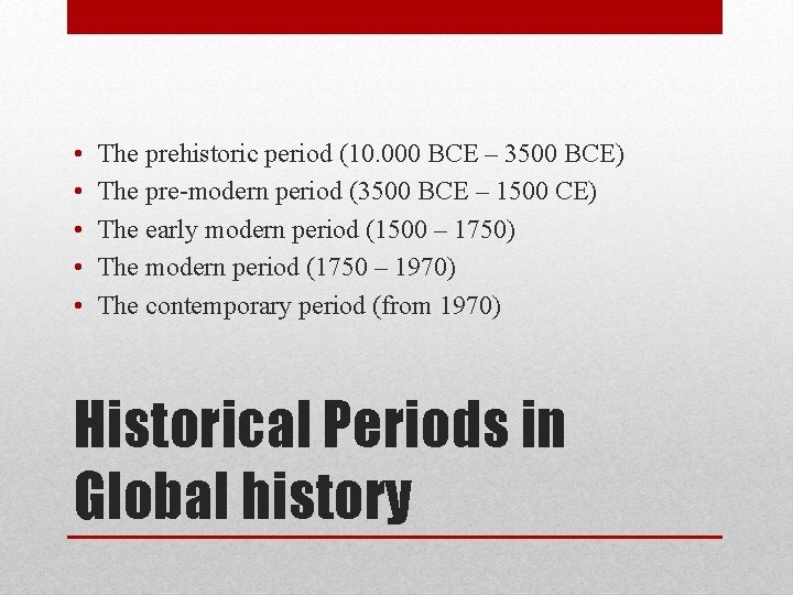 Globalization and history Lesson 3 Where do you