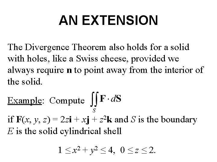 Section 17 9 The Divergence Theorem SIMPLE SOLID