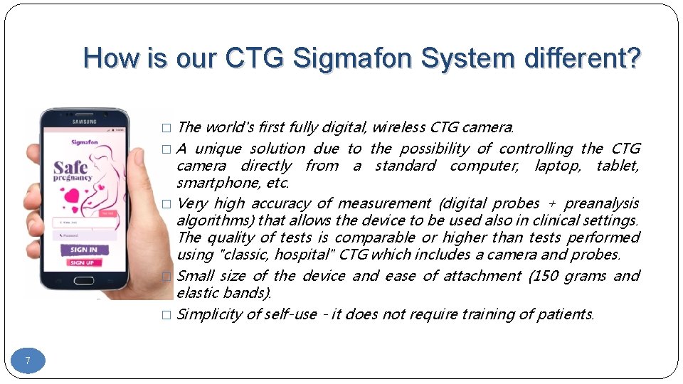 CTG Sigmafon System The worlds first fully digital