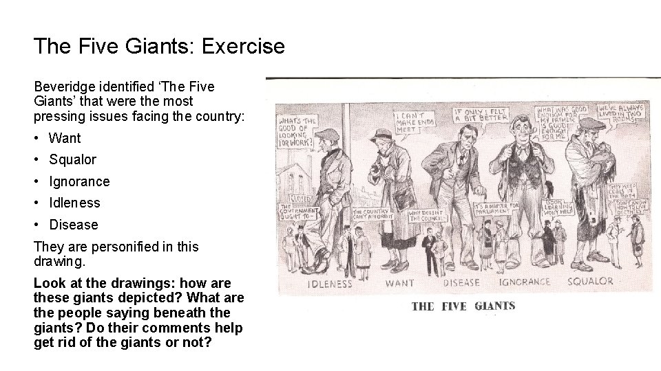 Making the Welfare State KS 3 The Beveridge