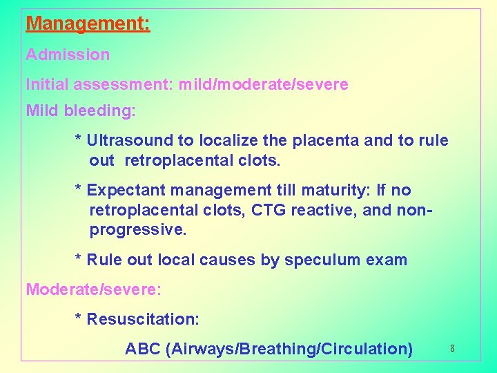 OBSTETRIC HEMORRHAGES 1 2 ANTEPARTUM HAEMORRHAGE APH Definition