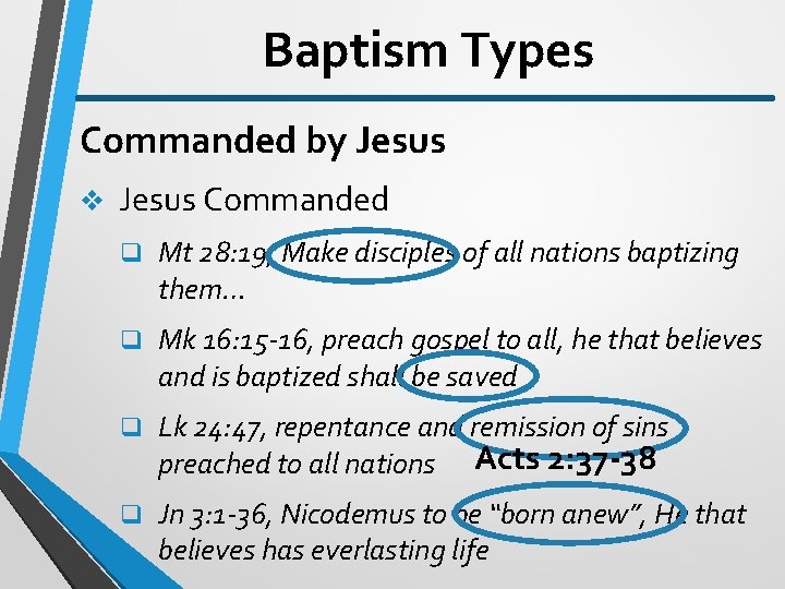 Baptism Types Eph 4 3 6 Baptism Types