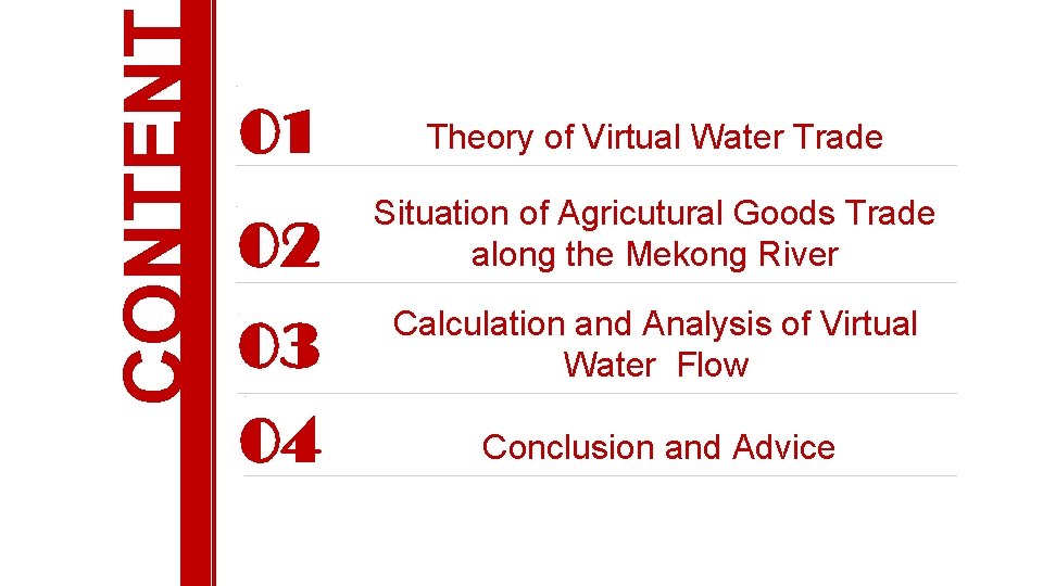Research on the Flow of Virtual Water between
