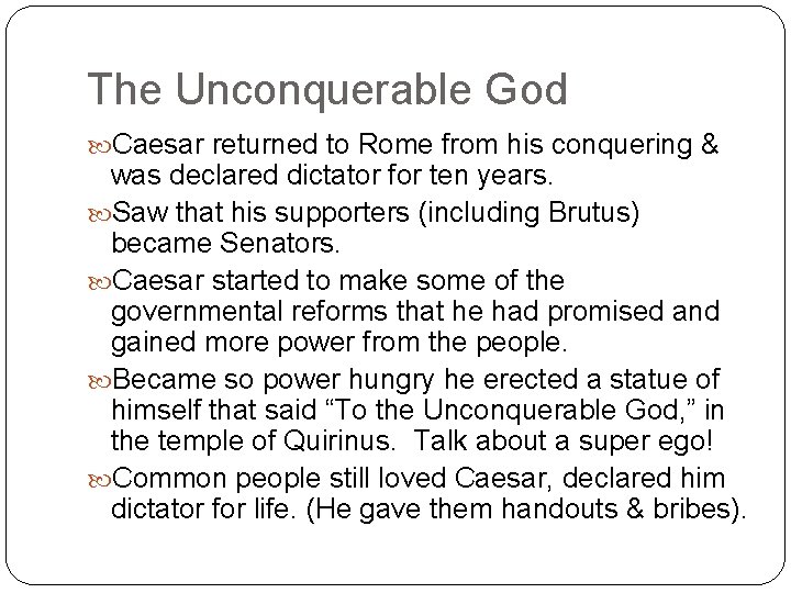 The REAL Julius Caesar A biography Dates Born